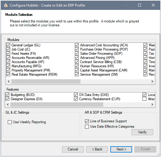 Set Up Budget Connection and Profile – Hubble