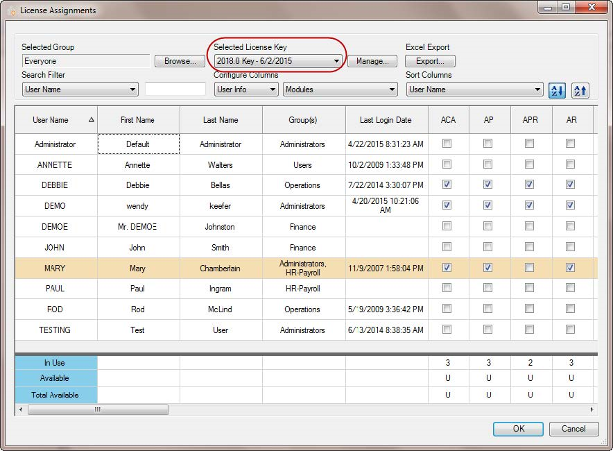 Manage License Keys – Hubble