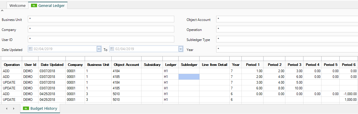 Upload Budgeting to JD Edwards – Hubble