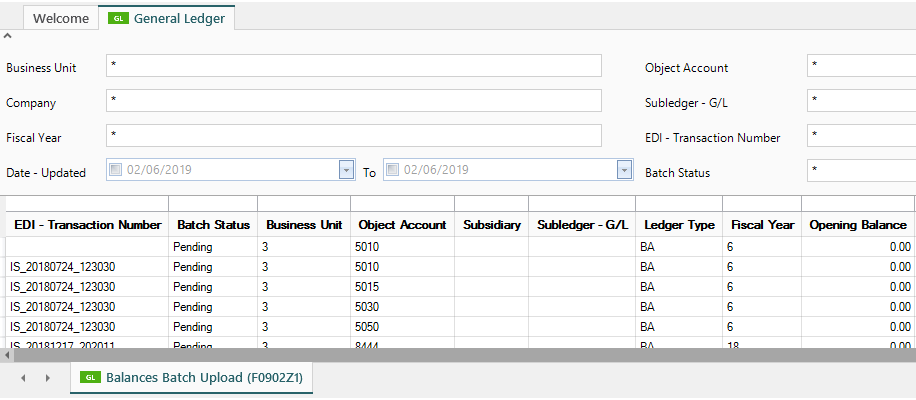 Upload Budgeting to JD Edwards – Hubble